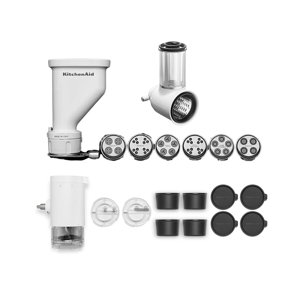 Combo Aditamento Prensa de Alimento + Cortador y Rallador + Raspador de ...