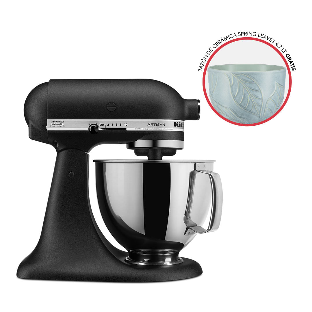 Batidora Artisan 4.7L Cast Iron y Regalo Tazón de Cerámica Spring ...